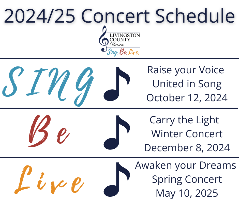 Upcoming Events | Livingston County Choirs
